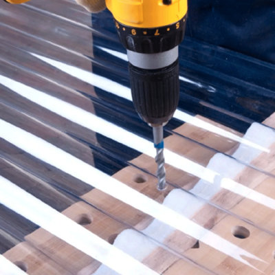 Pack of 40 - Clear Sunruf Mini Profile Corrugated PVC Roofing Sheets ...