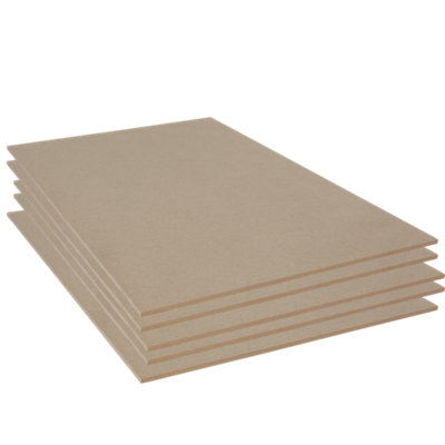 Pack of 5 Laser Compatible MDF Boards 600mm x 400mm x 6mm | DIY at B&Q