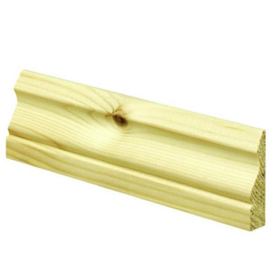 PACK OF 5 - Ogee Pine Architrave - 19mm x 69mm x 2100mm