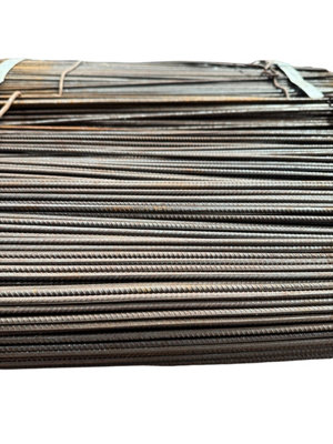 Pack of 5 Reinforcing Steel Bar - Ribbed Rebar (L)450mm x (Dia)08mm