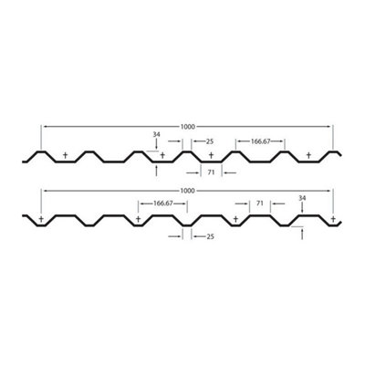 PACK OF 5 (Total 5 Units) - 0.7mm Thick Metal Roof Sheet (34/1000 Box ...