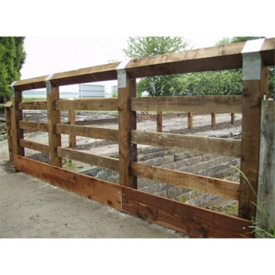 PACK OF 5 (Total 5 Units) - 25mm x 100mm (4" x 1") Sawn Timber Brown ...