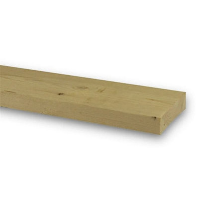 PACK OF 5 (Total 5 Units) - 38mm x 225mm (9" x 1.5") Sawn Redwood ...