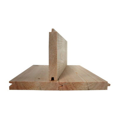 Pack of 5 (Total 5 Units) - Planed T&G Timber Floor Boards - 25mm (W) x ...