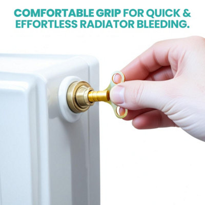Pack of 5 Universal Radiator Keys, Heavy Duty Valve Clock Key