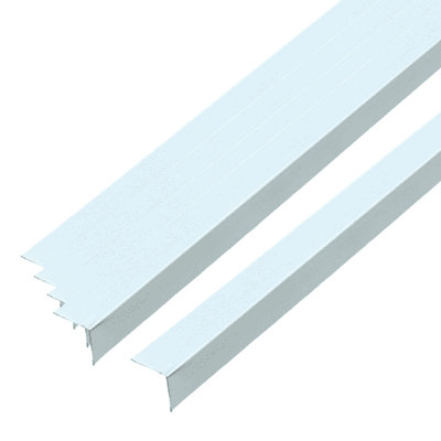 Pack of 5 White Suspended Ceiling Wall Angle Trim Perimeter Edge 2400mm ...