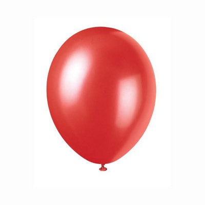 PACK OF 50 FLAME RED 12" LATEX BALLOONS