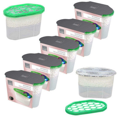 Pack of 6 Interior Dehumidifiers, Effective Condensation Removers for ...