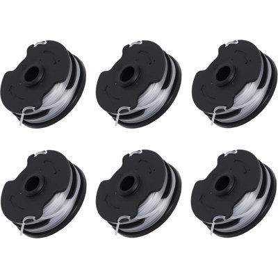 Pack of 6 replacement spools for Parkside PRTA 20-Li C3 cordless trimmer IAN351753