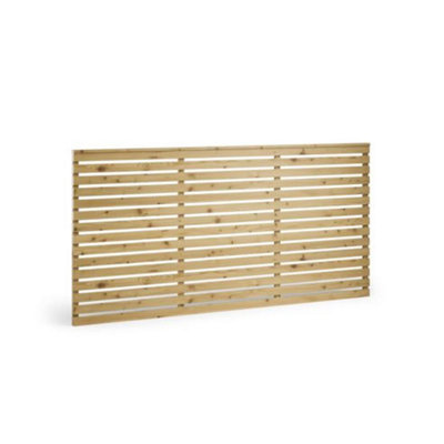 Pack of 6 (Total 6 Units) - Slatted Screen Treated Timber Screening ...