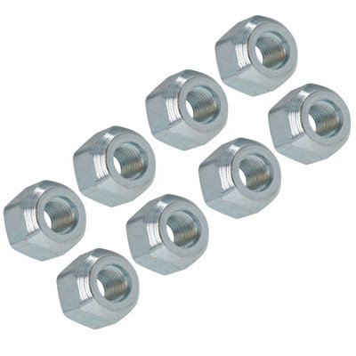 Pack of 8 M10 Conical Trailer Wheel Nuts for Suspension Hubs M10x1.25 Thread