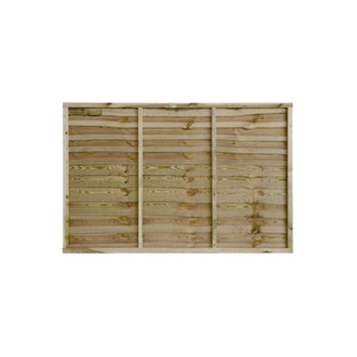 Pack of 8 (Total 8 Unit) Premium Pressure Treated Lap Fence Panel - 6ft ...