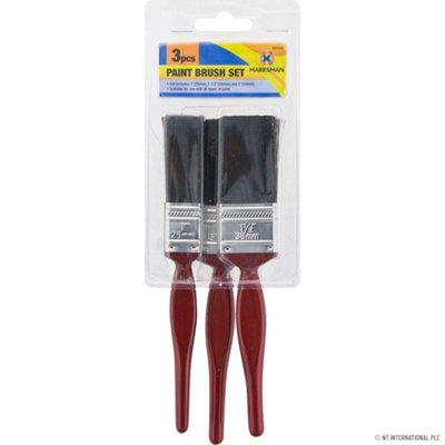 Pack Of 9 Paint Brush Set Painting Decorating Brushes Tool All Purpose