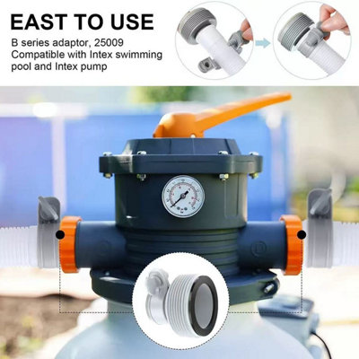 Pack Pool Hose Adapter B,Hose Conversion Kit for Intex Filter Pump,1.5 ...