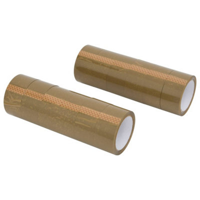 Packaging Tape 12 Pack Brown 48 mm x 66 m Strong Adhesive