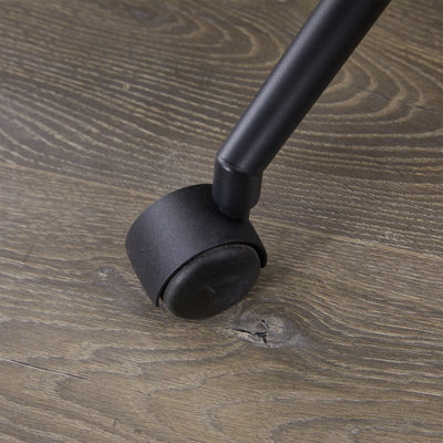 Padded Dining Chair with 180 Degree Auto Rotation, Chenille Fabric ...