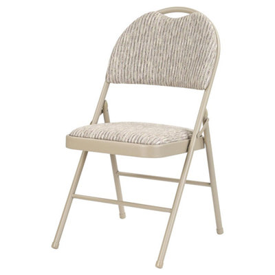 PADDED FABRIC FOLDING CHAIR ULTIMATE COMFORT & DURABILITY LIGHTWEIGHT ...