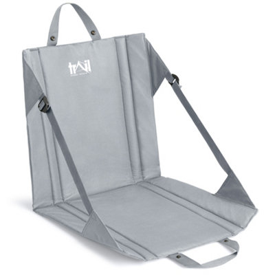 Padded Hiking Chair Portable Folding Outdoor Camping Seat with Backrest ...