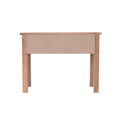 Padua Lacquered 2 Drawer Console Table Brass Drop Handle