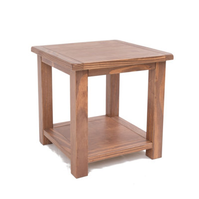 Padua Lacquered Side Table with Shelf | DIY at B&Q