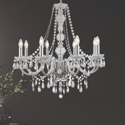 Pagazzi Chantelle 8 Light Clear Ceiling Light | DIY at B&Q