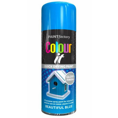 Paint Factory Colour It Beautiful Blue Gloss, 250 ml 7233 | DIY at B&Q
