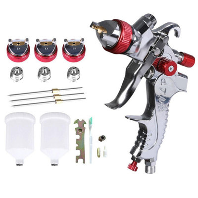 Paint Painting Tool Kit Spray Gun HVLP Gravity Feed Air - Car Furniture ...