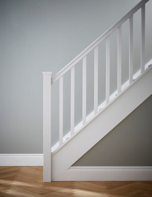 Paint Ready Handrail 41mm HDR Stair Handrail and Base Rail Set (H)59mm ...