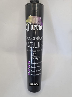 Paint Warrior Ultimate Flexible Decorators Caulk - Black - 380ml