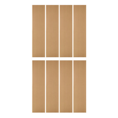 Paintable Slat Wall Panels - 2.4m x 400mm - Pack of 10