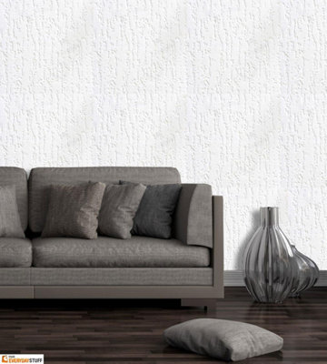 Paintable Wallpaper Textured Luxury Vinyl Royal Oak Embossed Anaglypta