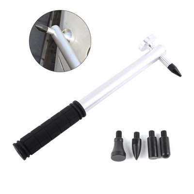 Paintless Hail Dent Repair Removal Hammer Knockdown Tools Kit with 5 Heads