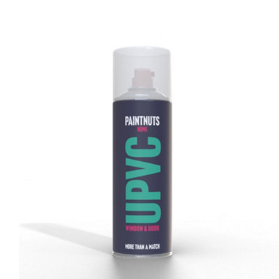 PaintNuts UPVC Door & Window Matt Paint - Jet Black - 400ml Spray Can