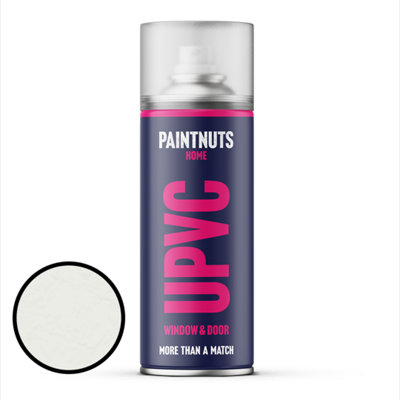 PaintNuts UPVC Door & Window Satin Paint - Signal White - 400ml Spray Can (RAL9003)