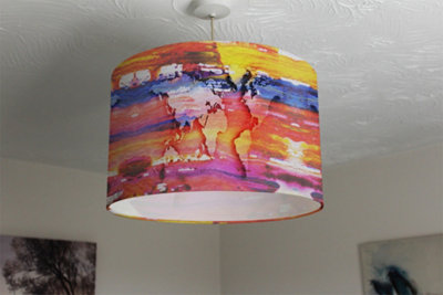Painty map (Ceiling & Lamp Shade) / 45cm x 26cm / Ceiling Shade | DIY ...