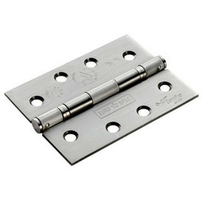 PAIR 13 Ball Bearing Slim Knuckle Hinge Satin Stainless Steel Internal Door