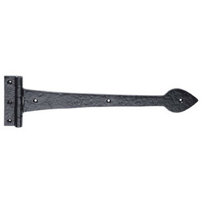 PAIR 275 x 102mm Ornate T Hinge Black Antique Internal Decorative Door ...
