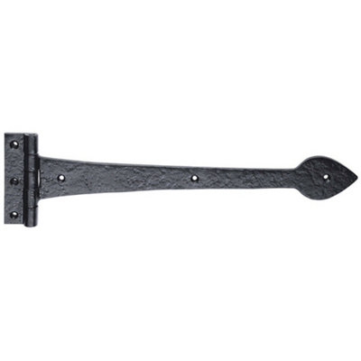 PAIR 430 x 102mm Ornate T Hinge Black Antique Internal Decorative Door ...