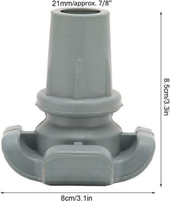 Pair Large Rubber Crutch Ferrules Tips Feet for Greater Stability ...