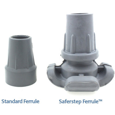 Pair Large Rubber Crutch Ferrules Tips Feet for Greater Stability ...