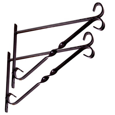 Pair of 12in Brackets for Hanging Baskets