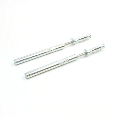 Pair of Concealed/Floating Shelf Cavity Wall Support Rods - 12mm x 120mm