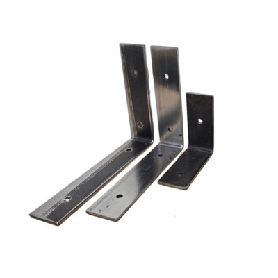 Pair of Heavy Duty Steel Shelf Brackets: Sturdy DIY Wall Mount Supports ...