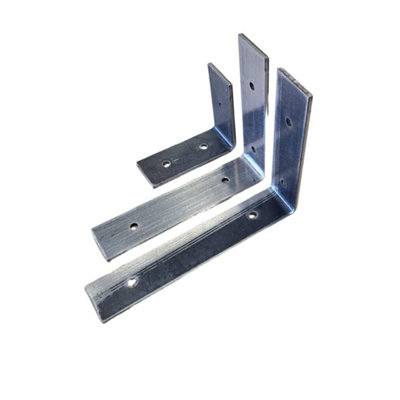 Pair of Heavy Duty Steel Shelf Brackets: Sturdy DIY Wall Mount Supports ...