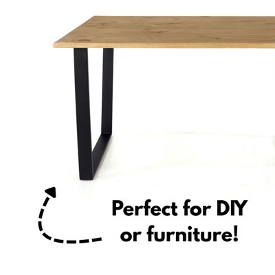 Pair of Large Black Angular Legs Industrial Design - For DIY, Furniture ...