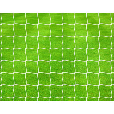 Pair PRO 4mm Braided Football Goal Net - 21 x 7 Feet 11 A Side U14 ...