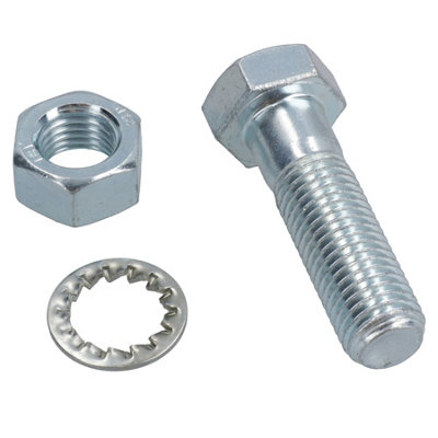 PAIR Tow Bar / Tow Ball Bolts 45mm Long with Nuts & Washers HIGH TENSILE