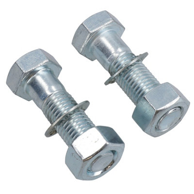 PAIR Tow Bar / Tow Ball Bolts 55mm Long with Nuts & Washers HIGH ...