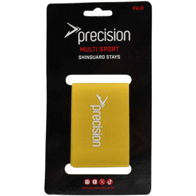 Pair YELLOW Shin Guard Stays - Secure Pads to Leg - Elastic Strap ...