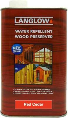 Palace Langlow Water Repellent Wood Preserver 1L - Red Cedar